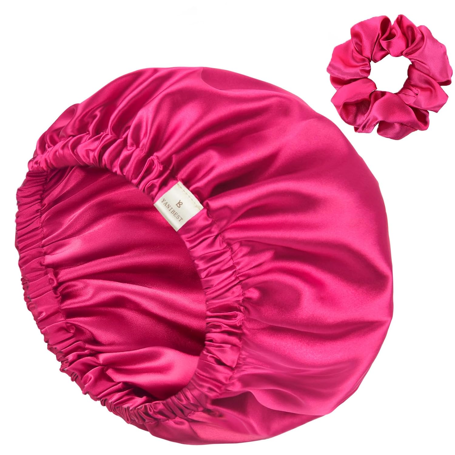 Amazon.com: YANIBEST Adjustable Silk Bonnet Double Layer Satin Bonnet ...