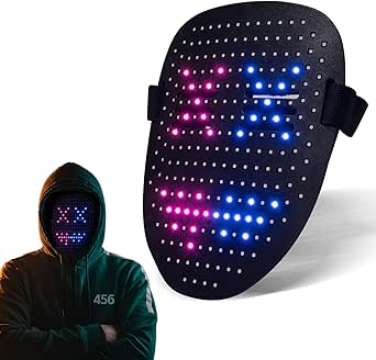 Amazon.com: BBDKL Gesture-Activated Unisex LED Face-Changing Mask for ...
