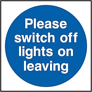 Amazon.com - 1x Safety Please Switch Off Lights On Leaving - Car Vinyl ...