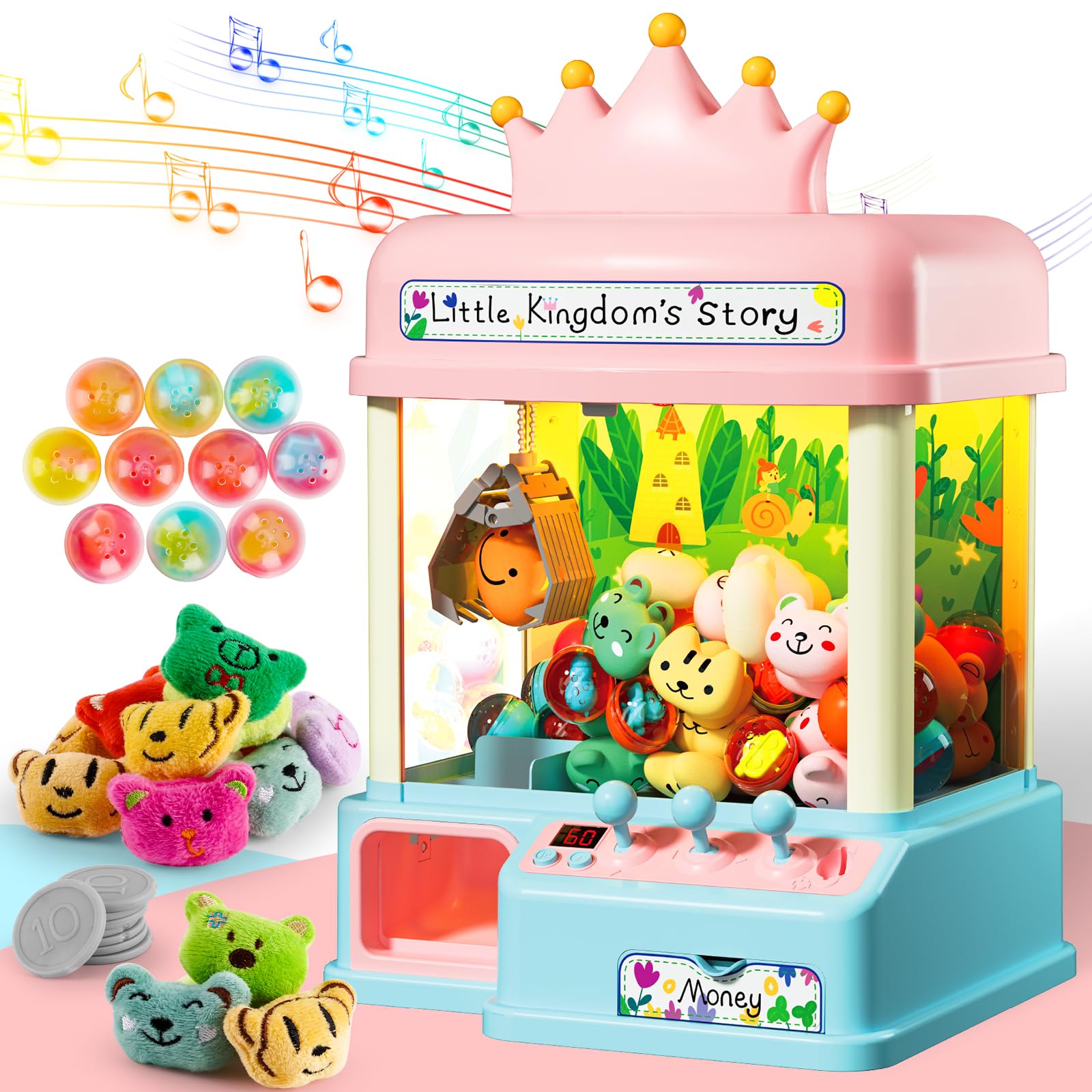 Amazon.com: BESTYMXY Claw Machine for Kids, Mini Vending Machine Toy ...