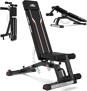 FLYBIRD Weight Bench, 800lbs Capacity Adjustable Workout Bench with ...