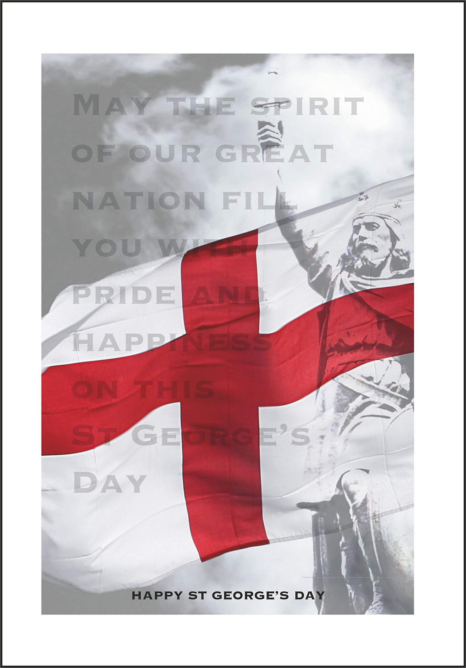 St George's Day Cards For England and St George - Pack of 4 : Amazon.co ...