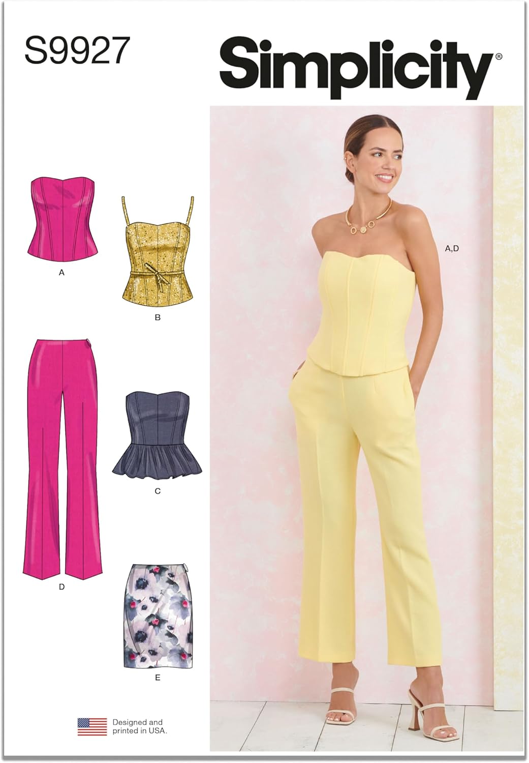 Amazon.com: Simplicity SS9927K5 Misses' Lined Corsets, Fitted Pants and ...