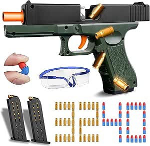 Shell Ejecting Toy Guns for Boys, Foam Bullet Blaster Toy Gun Soft ...