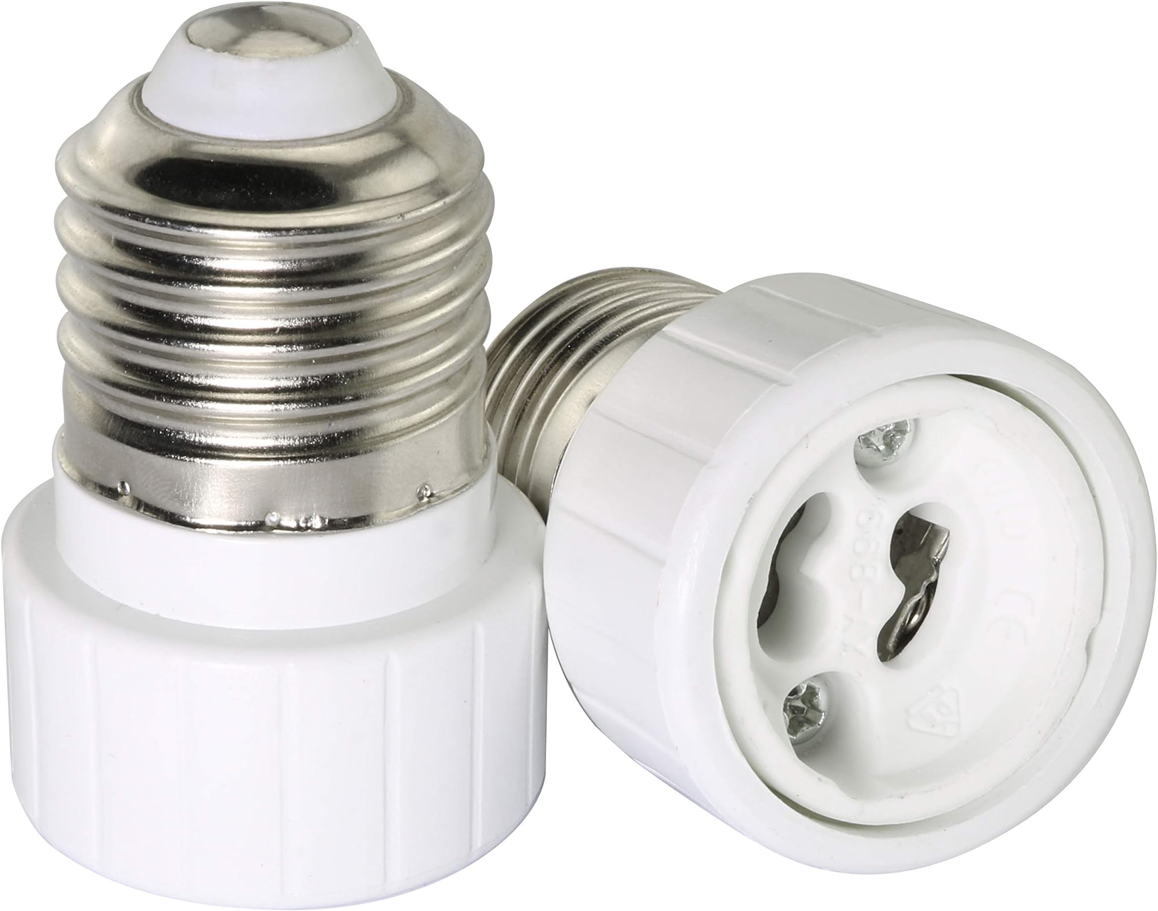 Tegg E27 to GU10 Adapter 2PCS E27 Edison Screw to GU10 Bayonet Base ...