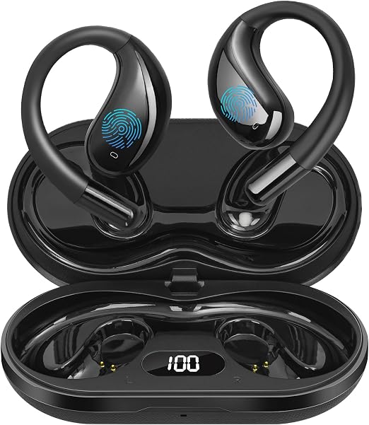 Amazon.com: Psadhi Open Ear Clip Wireless Earbuds Bone Conduction ...