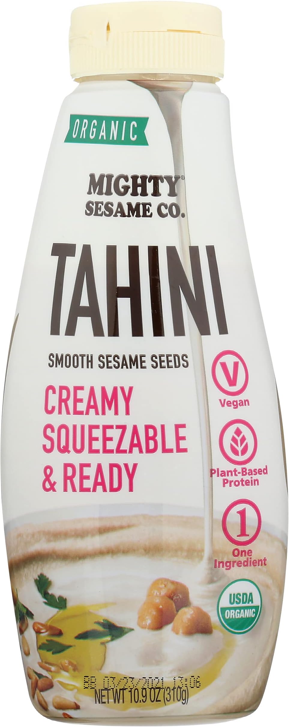 Amazon.com : Mighty Sesame Paste Seasame Organic Thahini, 10.9 oz ...