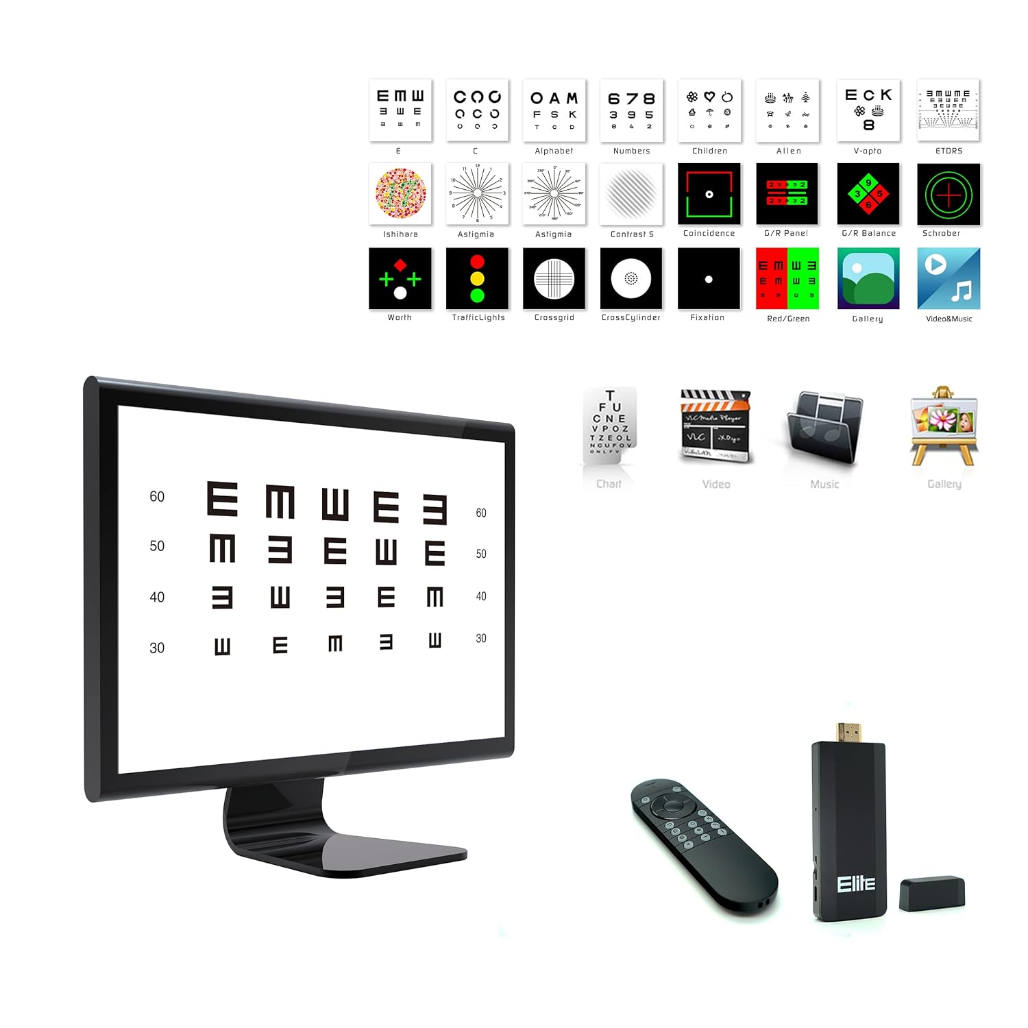 Amazon.com: Elite Digital Visual Acuity System - Comprehensive Testing ...