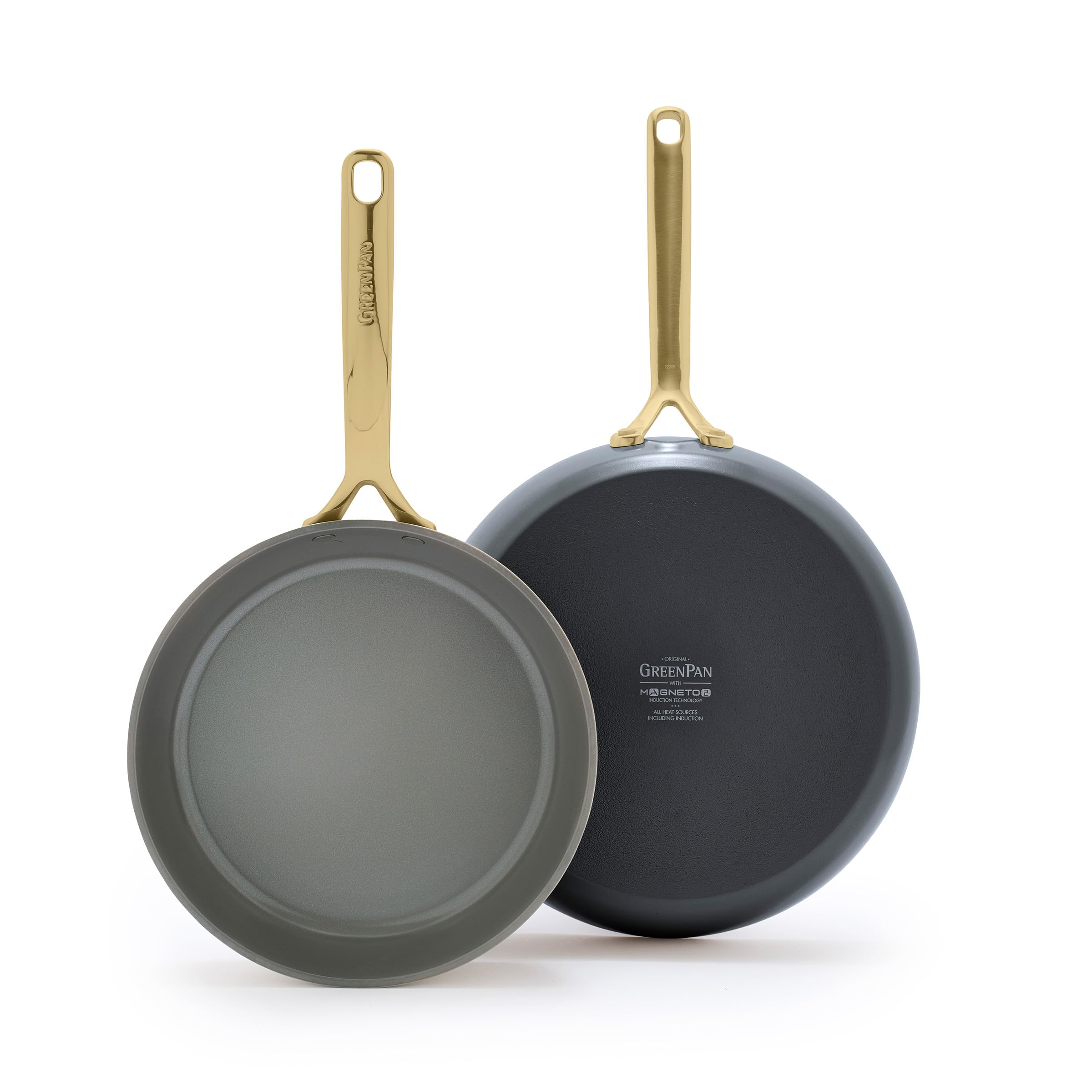 Amazon.com: GreenPan GP5 9.5” and 11” 2 Piece Frying Pan Skillet Set ...