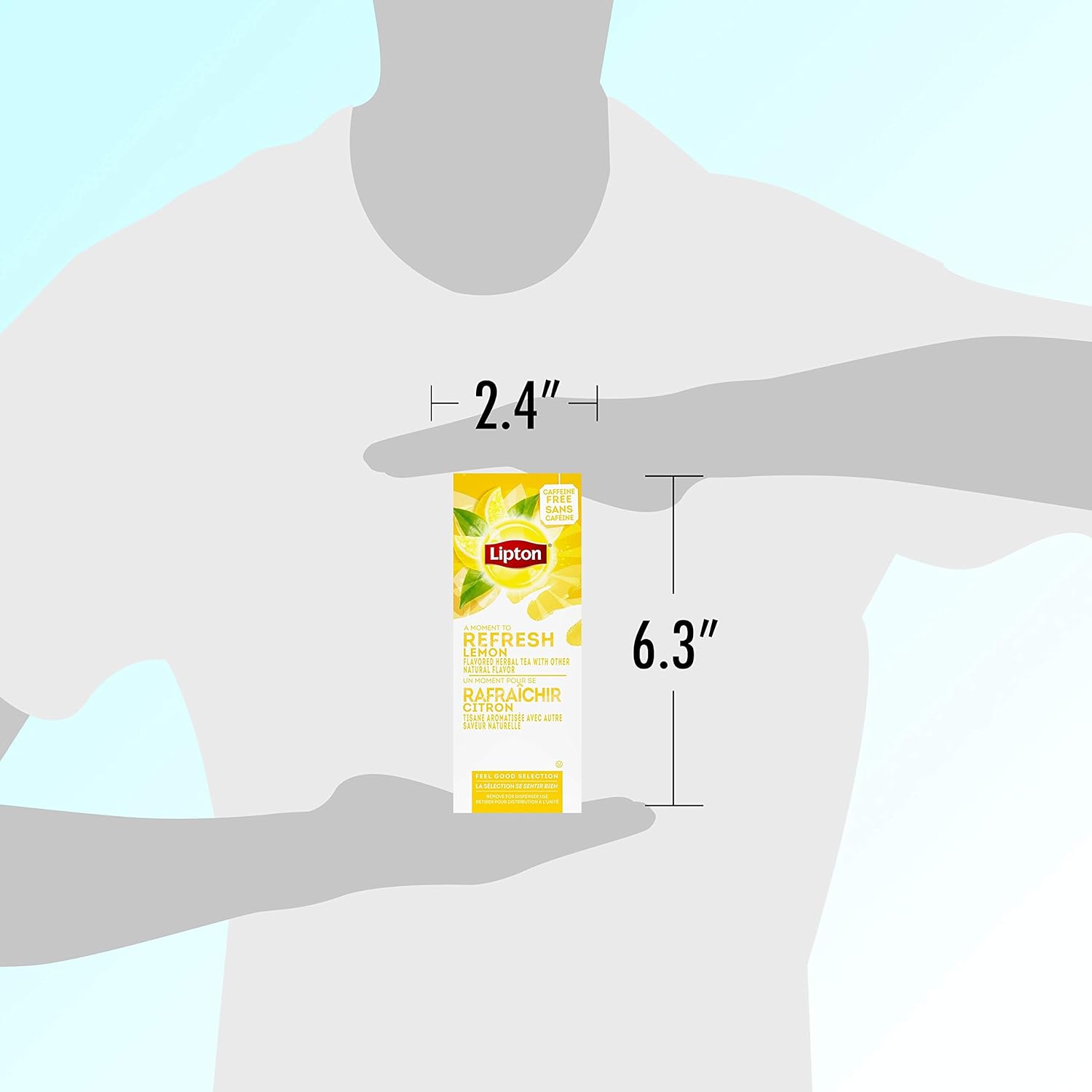 Lipton Bolsas de té caliente con envoltura de limón sin cafeína 28 ...