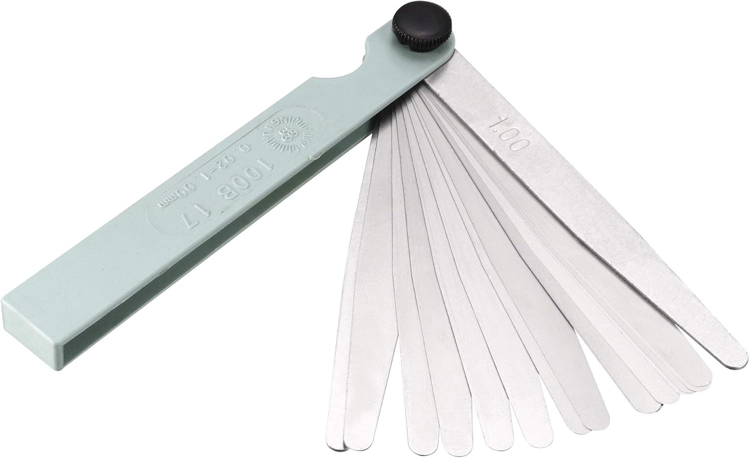 sourcingmap 0.02-1.00mm Thickness 17 Leaves Measuring Tool Feeler Gauge ...