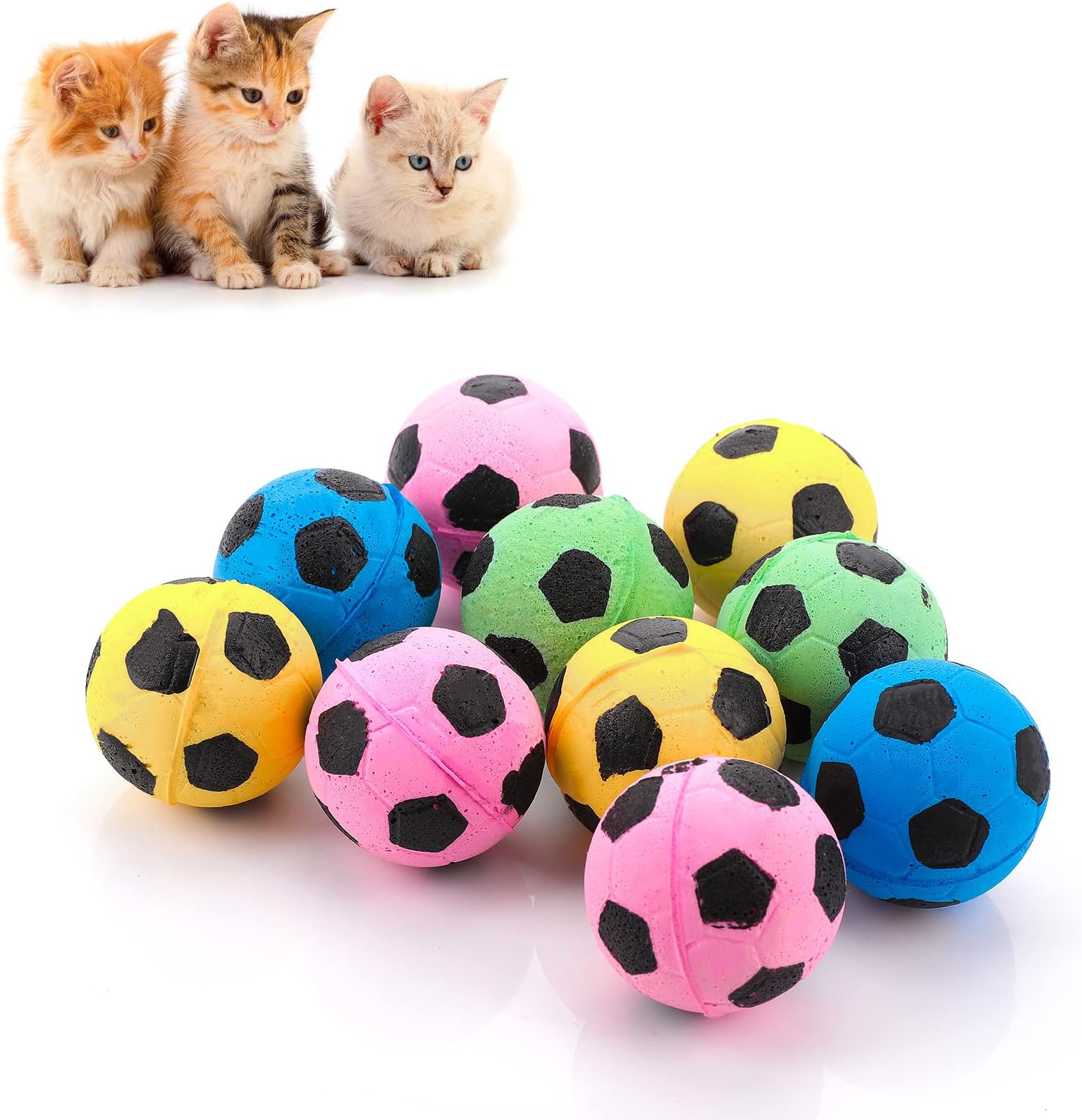 TRIXIE weicher Schaumstoff-Gummi-Ball, ø 3,5 cm, 4 Stück, bunt : Amazon ...