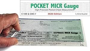 Amazon.com : High Precision Pocket MICR Check Position Gauge : Office ...