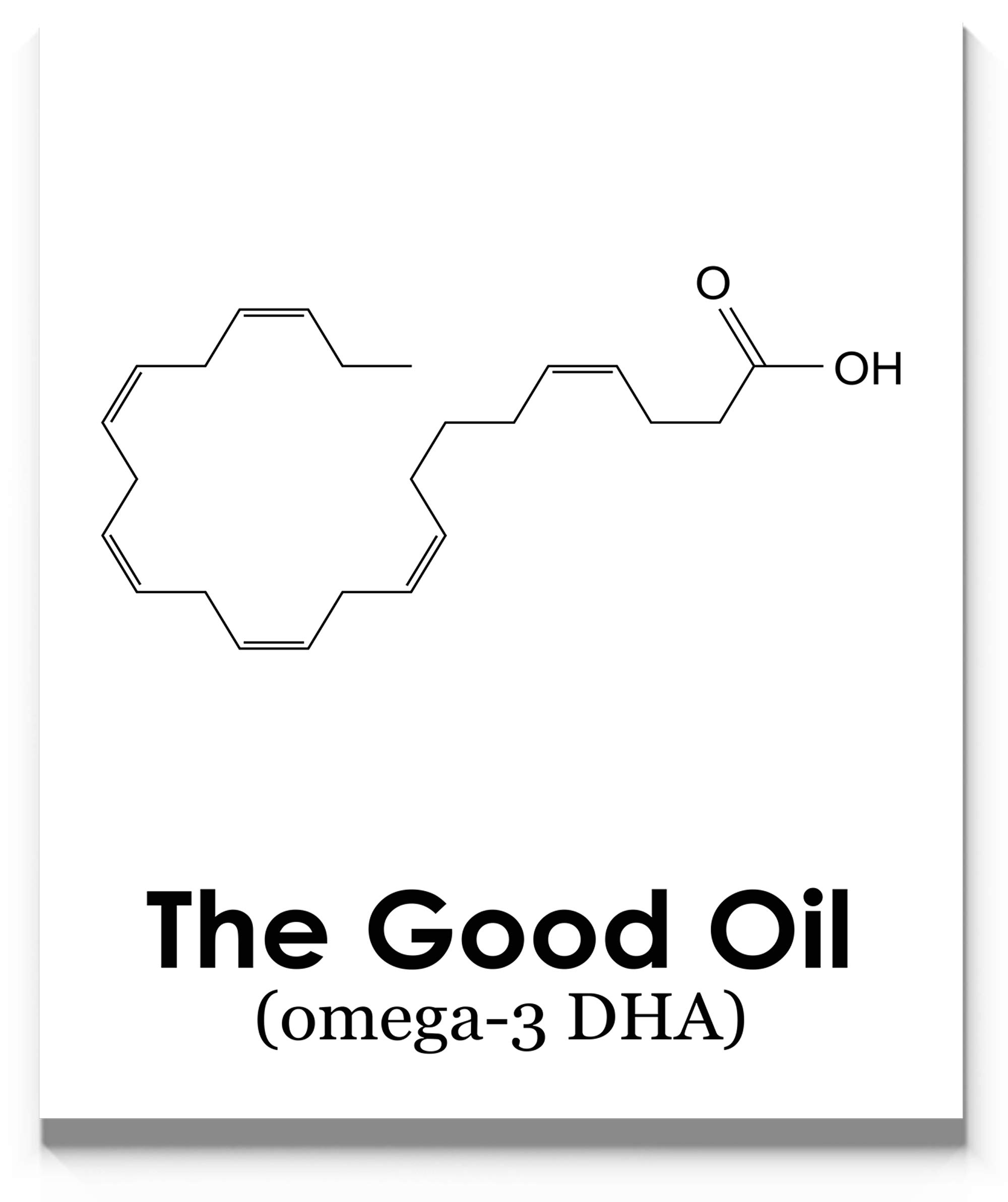 The Good Oil Omega 3 Dha Molecule Wall Art 11x14 | Desertcart Sri Lanka