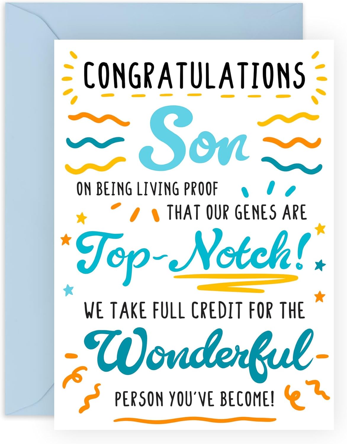 Amazon.com : CENTRAL 23 Well Done Card For Son - Funny - Sarcastic ...