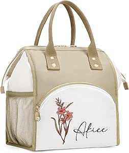 Amazon.com: Angirlish Personalized Lunch Box for Women,Custom Reusable ...