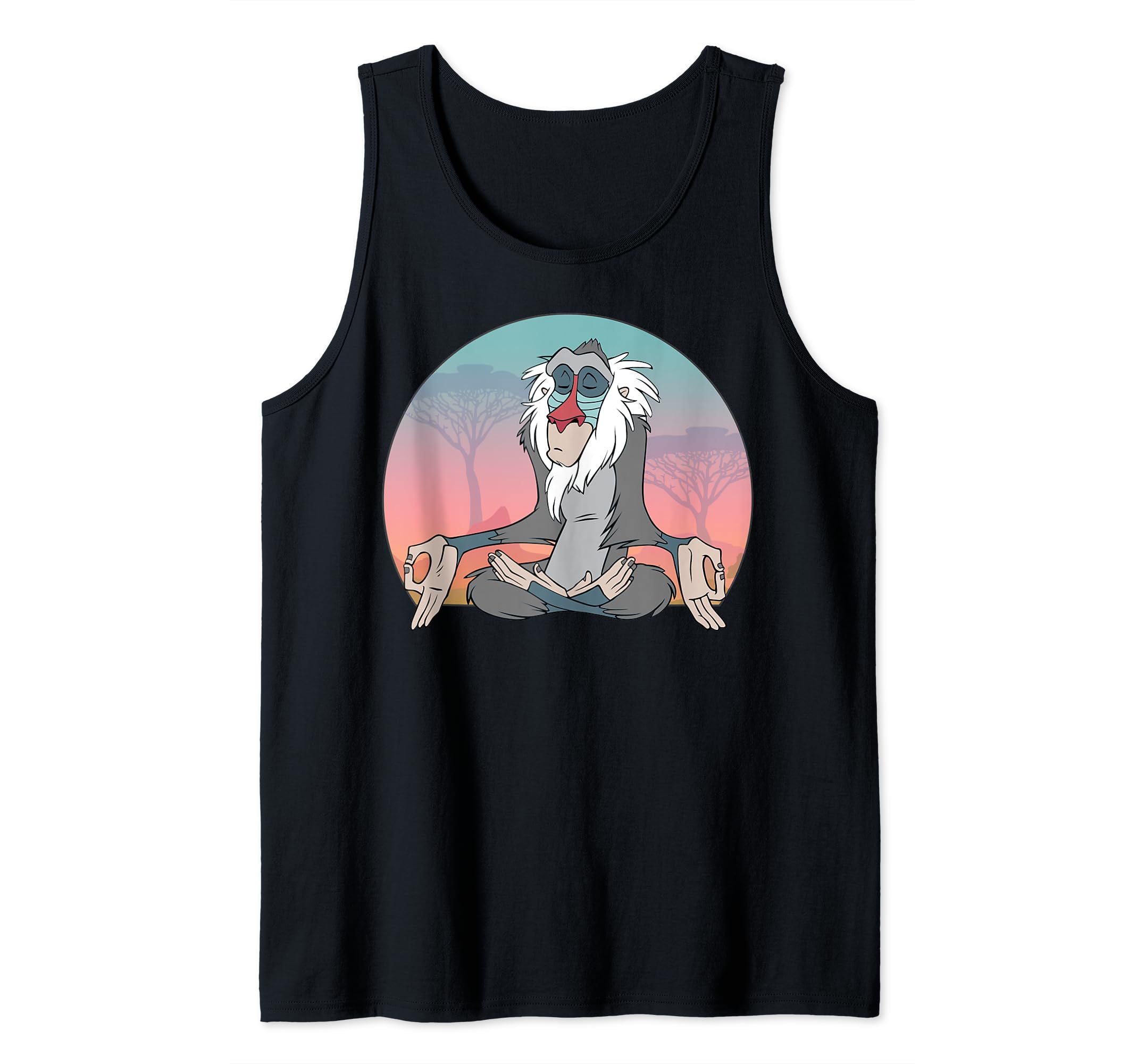 Amazon.com: Disney The Lion King Rafiki Meditating Tank Top : Clothing ...
