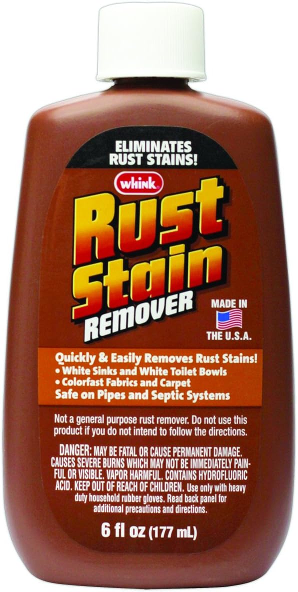 Amazon.com: Whink 1261 Rust Stain Remover, 6 oz : Health & Household