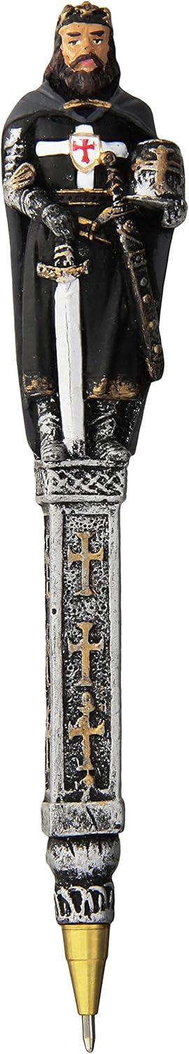 Design Toscano Medieval Templar Knights Pen - Sir Louis : Amazon.co.uk ...