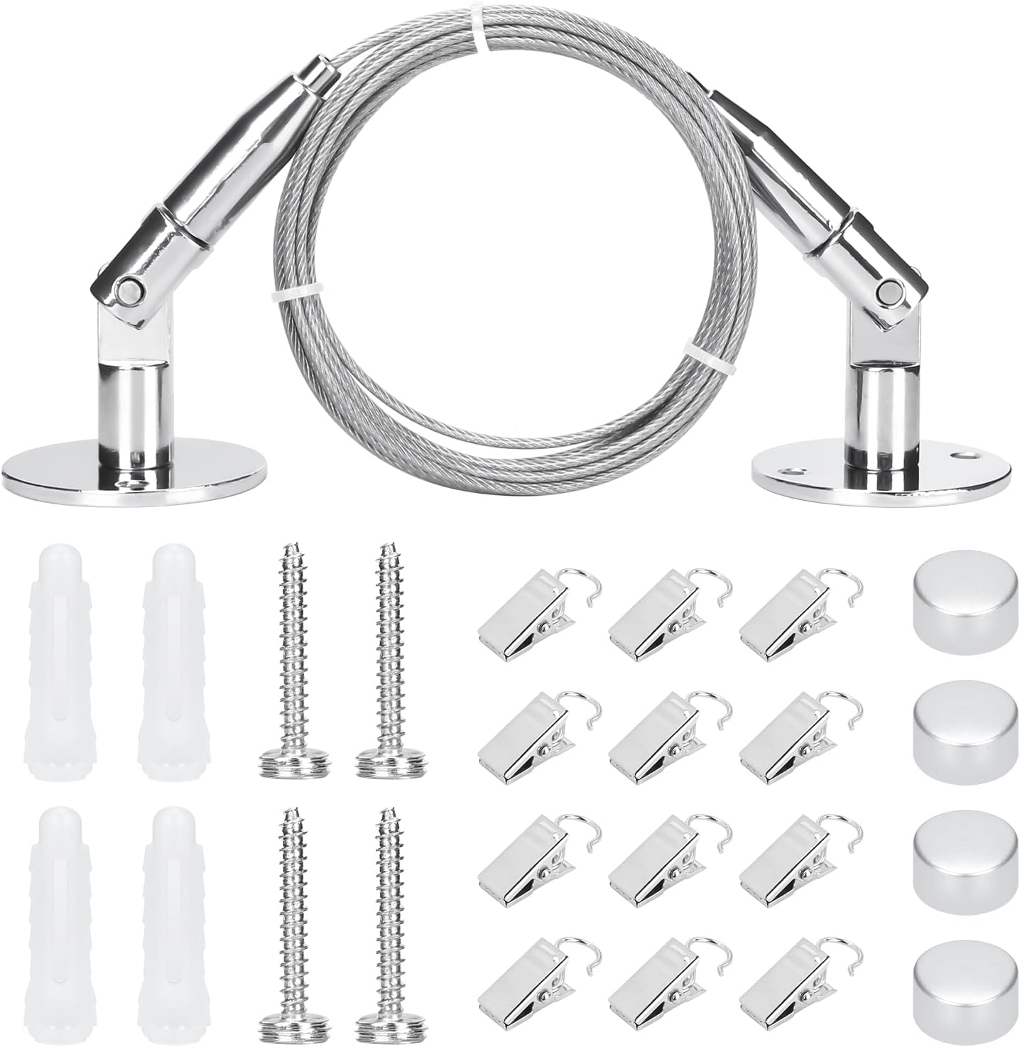 Amazon.com: HaiFanWJ Curtain Hanging System Wall Mount Curtain Hanging ...