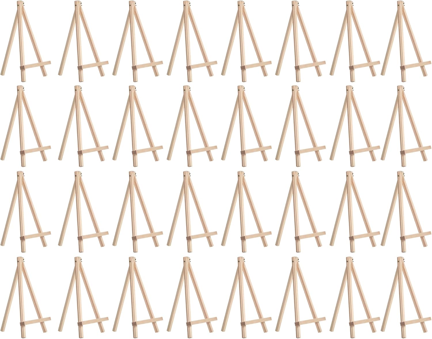 Amazon.com: JOVITEC 48 Pcs 8 Inch Canvas Stands, Wood Mini Easels Bulk ...