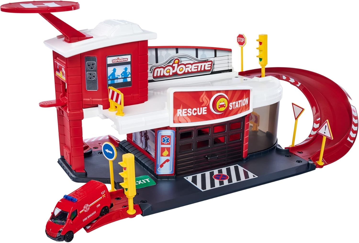 Majorette - Creatix Rescue Station - avec véhicule Jouet, caserne de ...