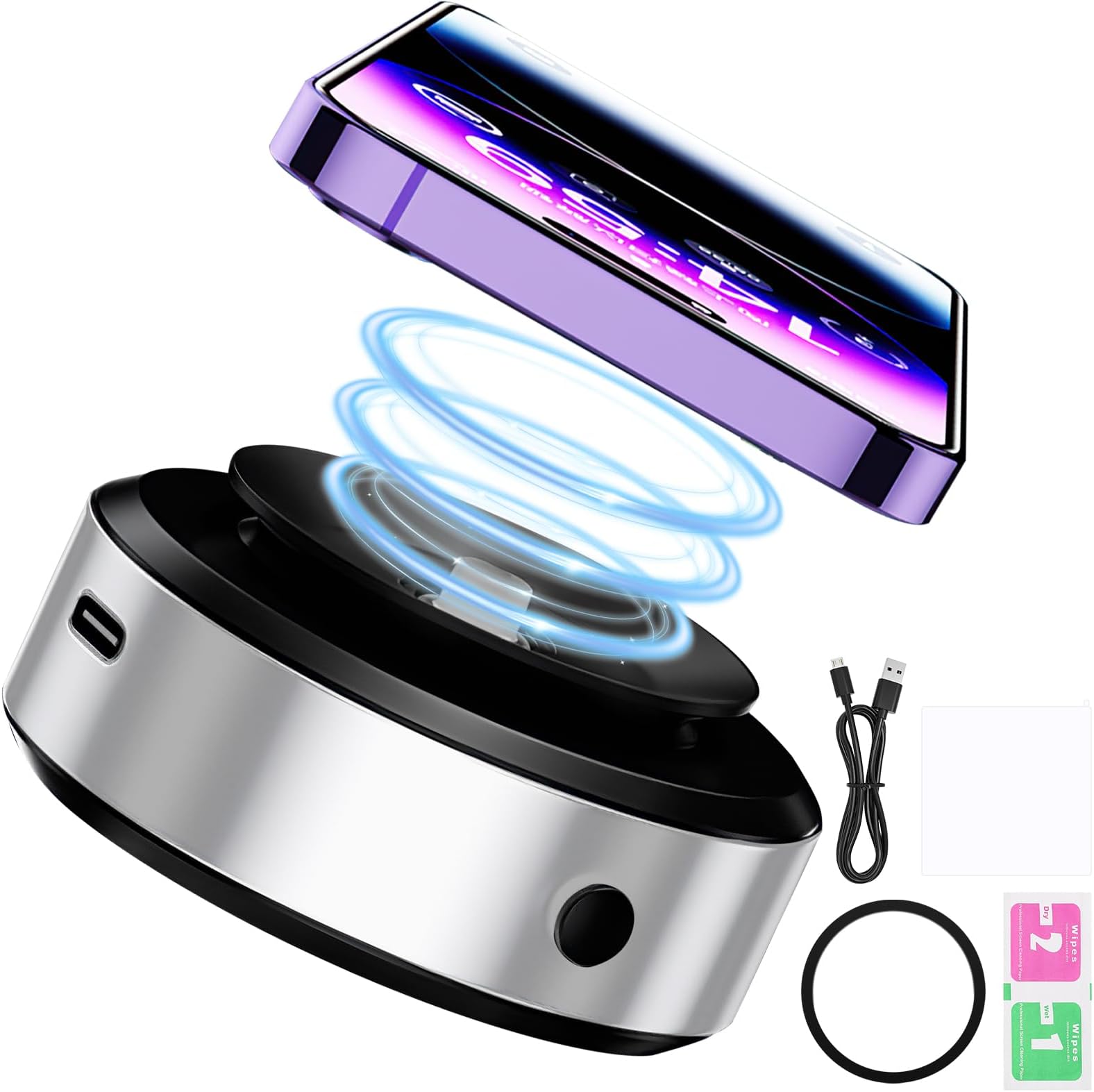 Magnetic Car Suction Cup Holder Mount, 360 Rotation Magnetic Car Cell ...