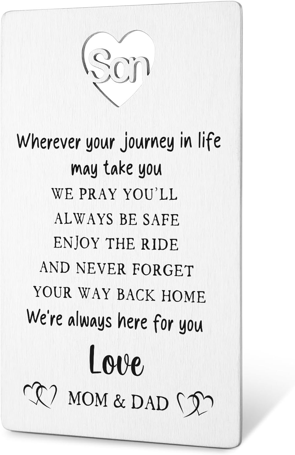 Amazon.com: Son Wallet Card from Mom Dad Son Birthday Cards from Mom ...