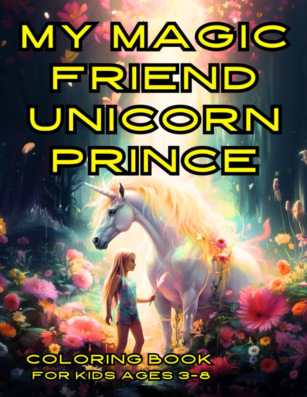 My Magic Friend Unicorn Prince - Coloring Book For Kids ages 3-8: Our ...