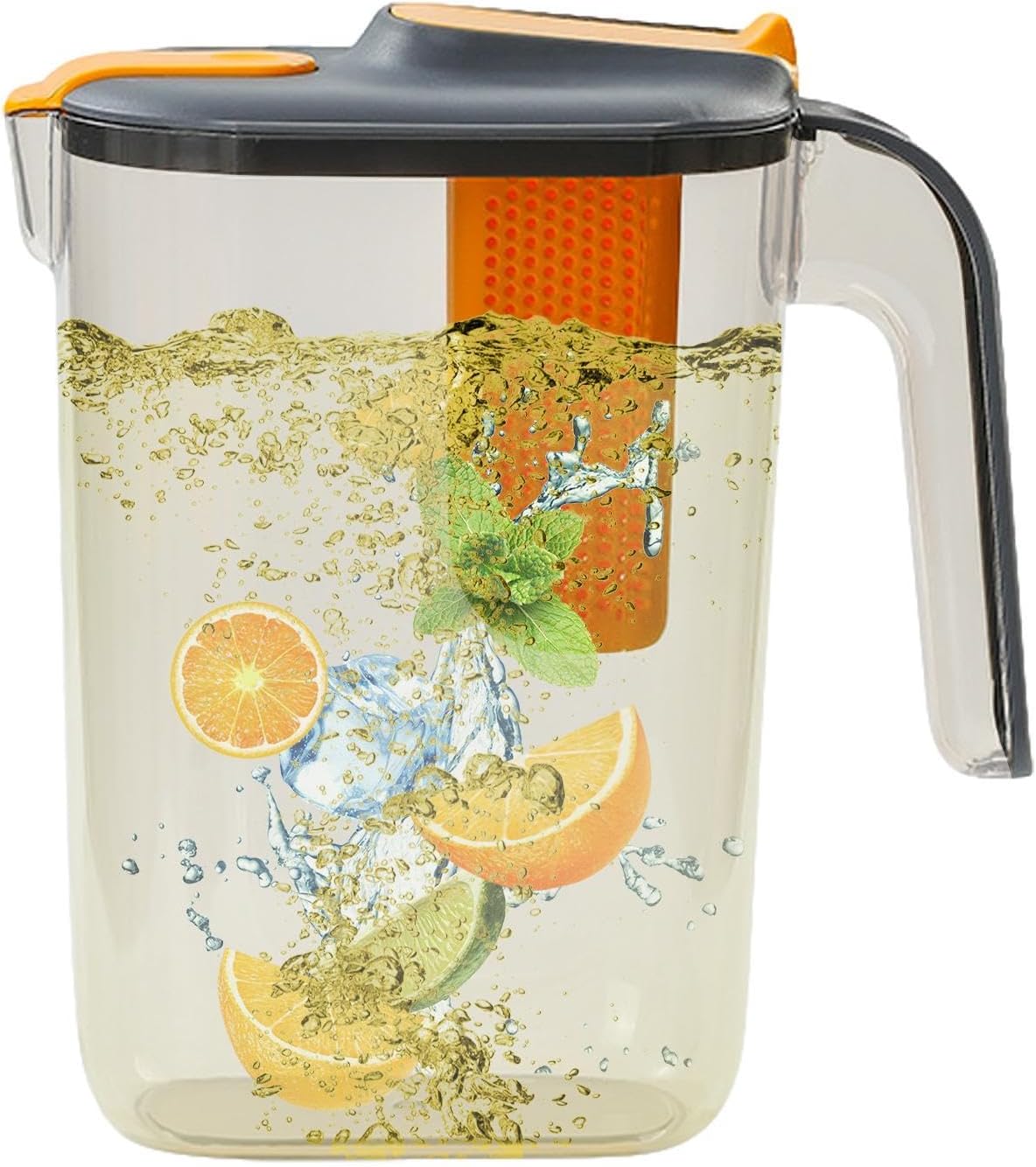 Large Water Pitcher with Removable Fruit Infuser | BPA-Fre_e ...