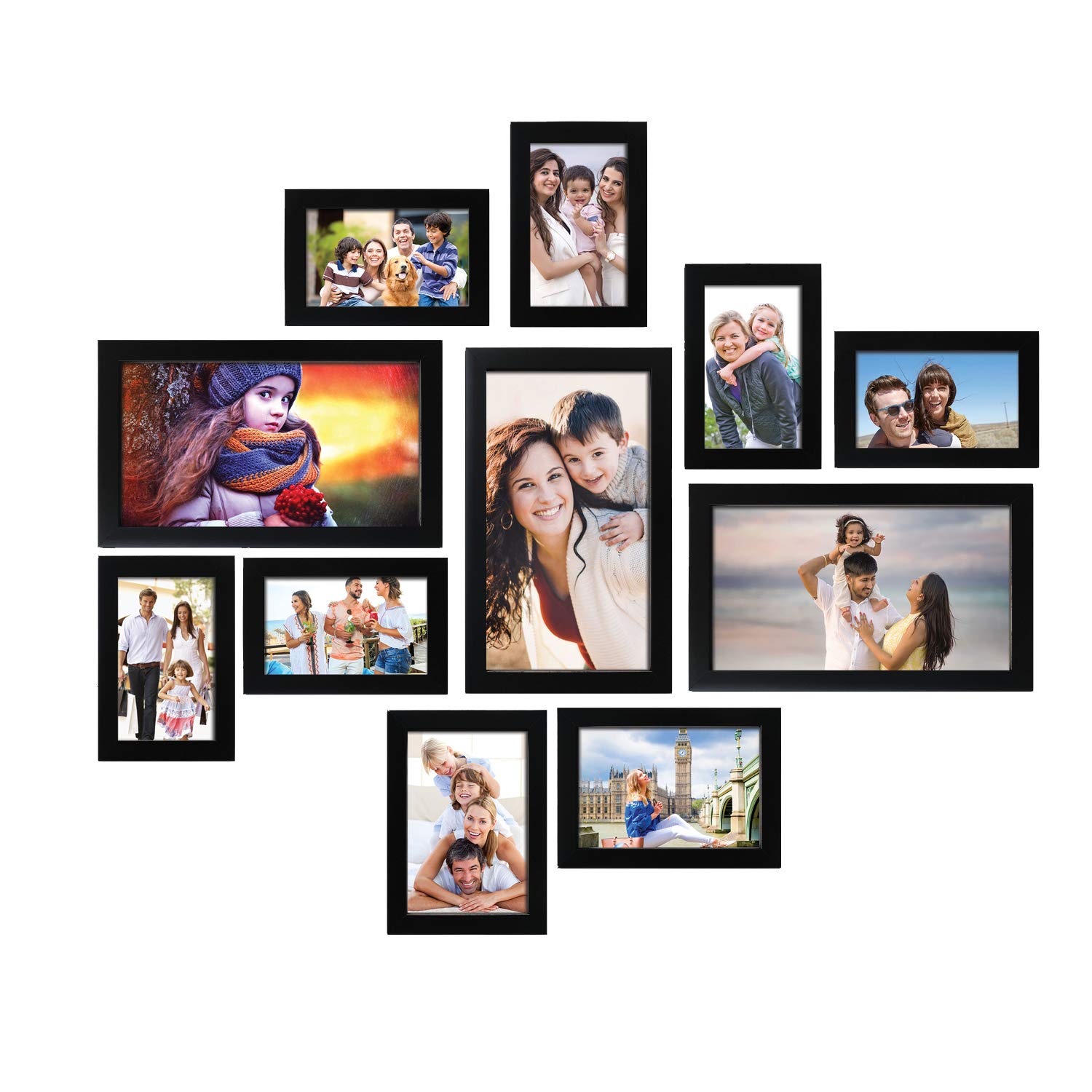 Amazon Brand - Solimo Set of 11 Collage Photo Frames (3Pcs- 6x10 Inch ...