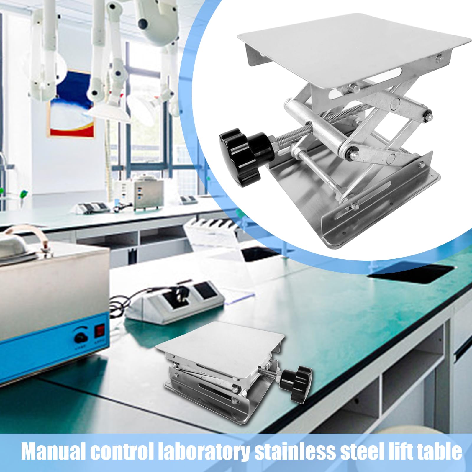 Snapklik.com : HUATOL Lab Jack Scissor Stand Lifting Platform ...