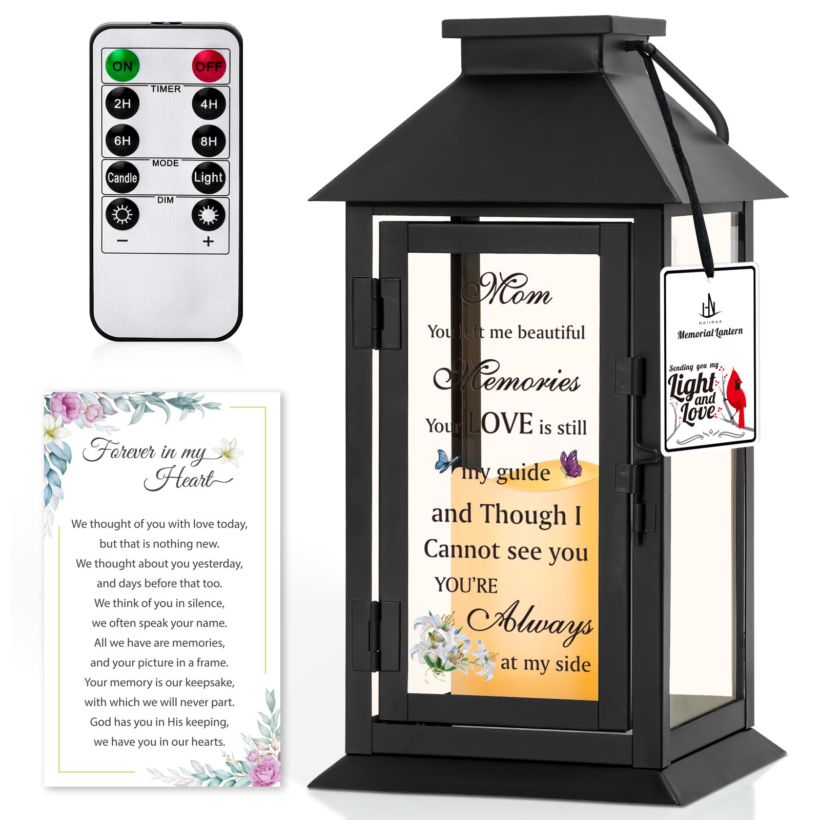 HN HAIINAA Memorial Lantern Bereavement Gifts in Memory of Loved One ...