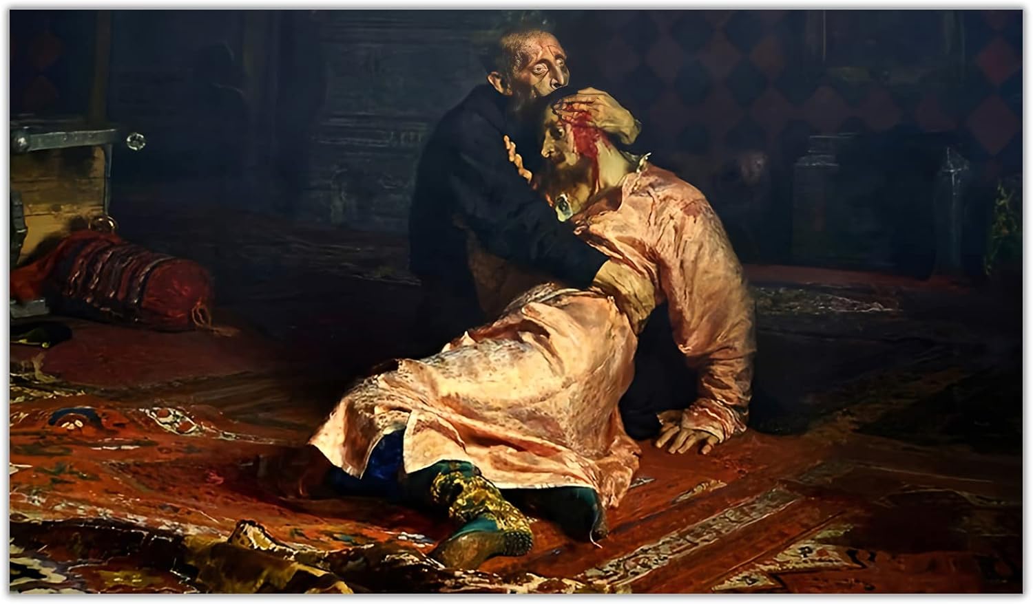 Amazon.com: Ivan the Terrible and His Son Ivan Painting by Ilya ...