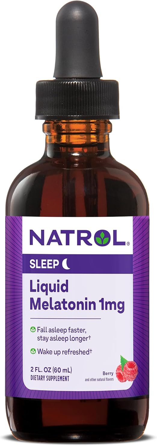 Amazon.com: Natrol Liquid Melatonin 1 mg, Adult Melatonin Supplement to ...