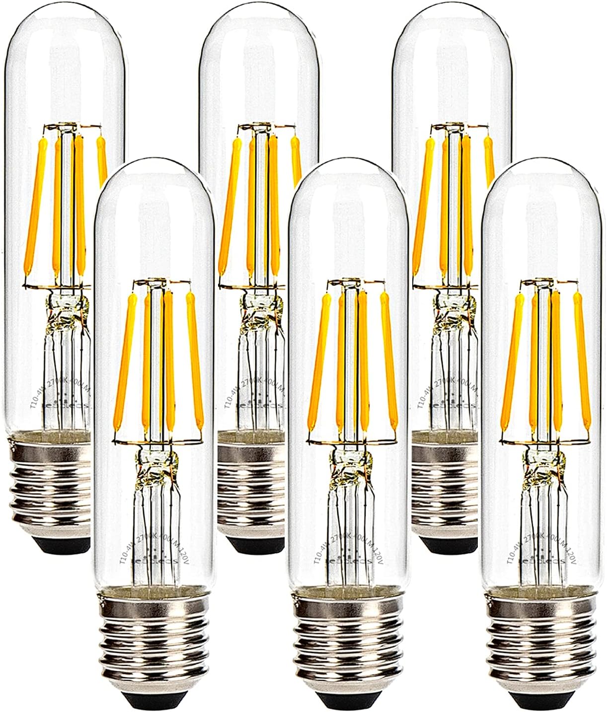 Leadleds Tubular LED Light Bulbs 40 Watt Equivalent, Non Dimmable T10 ...
