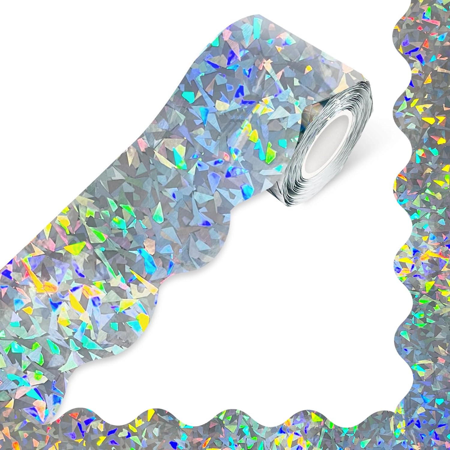Amazon.com: STARLIBOO 60 Feet Bulletin Board Borders, Holographic ...
