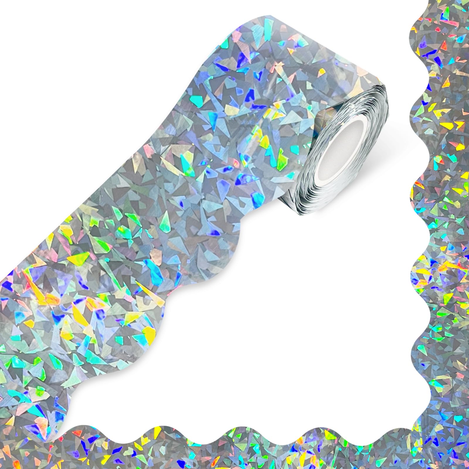 Amazon.com: STARLIBOO 60 Feet Bulletin Board Borders, Holographic ...