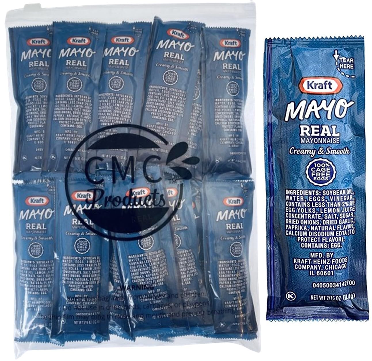 Amazon.com: Gift Set: Mayo Packets (12g) – 25 Count with Spreader in ...