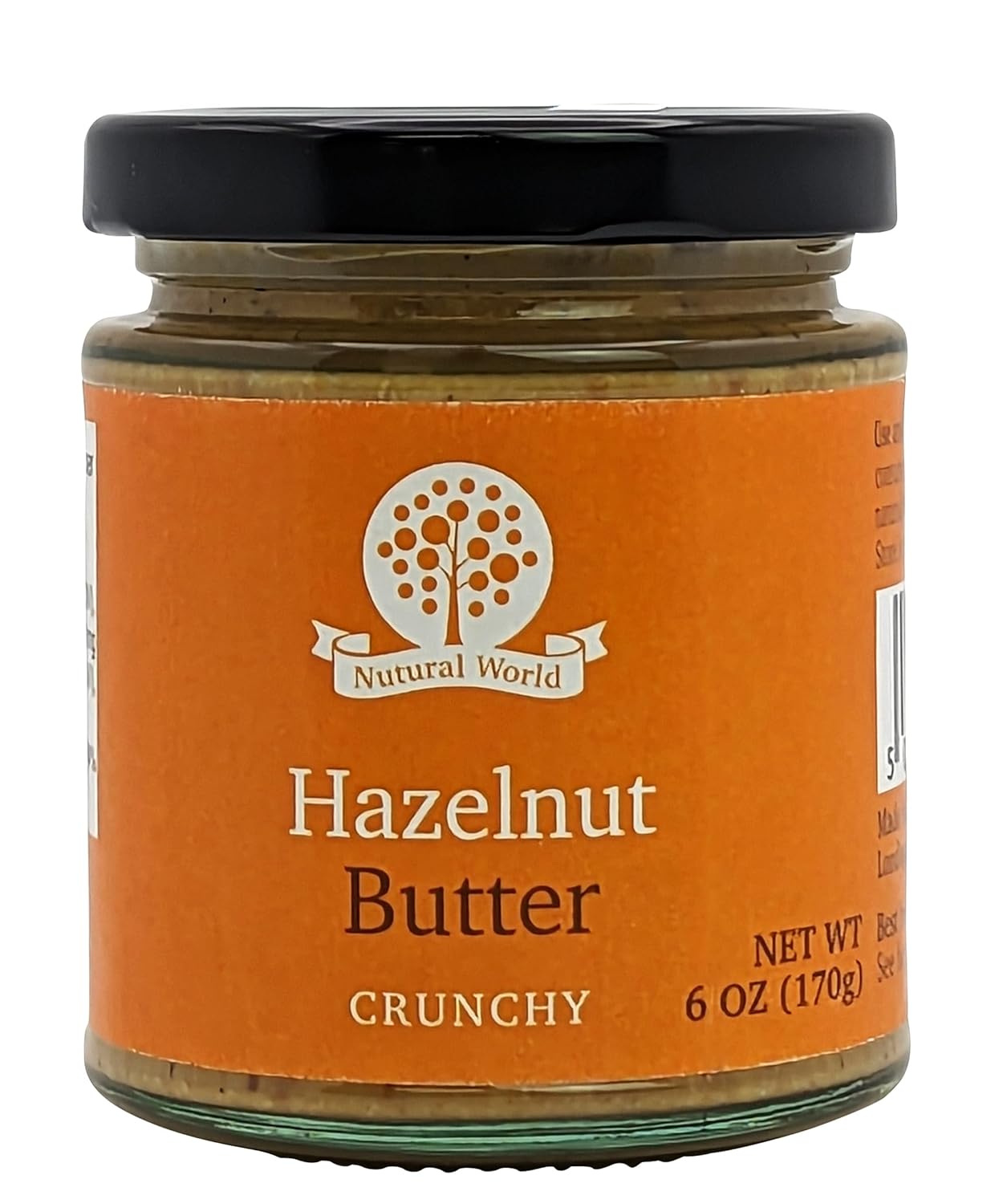 Amazon.com : Nutural World - Crunchy Hazelnut Nut Butter 6 Oz (170g ...