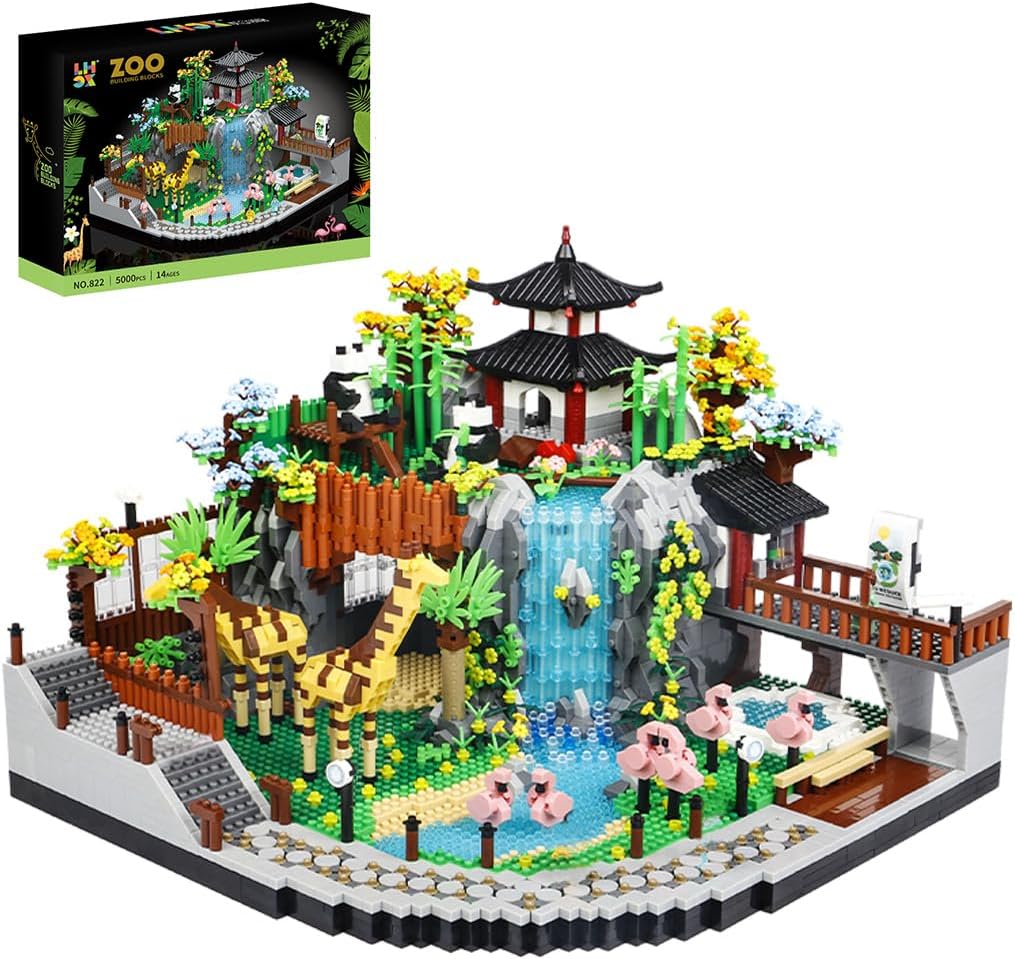 Amazon.com: Etarnfly Zoo Mirco Mini Building Sets, Creative Ideals ...