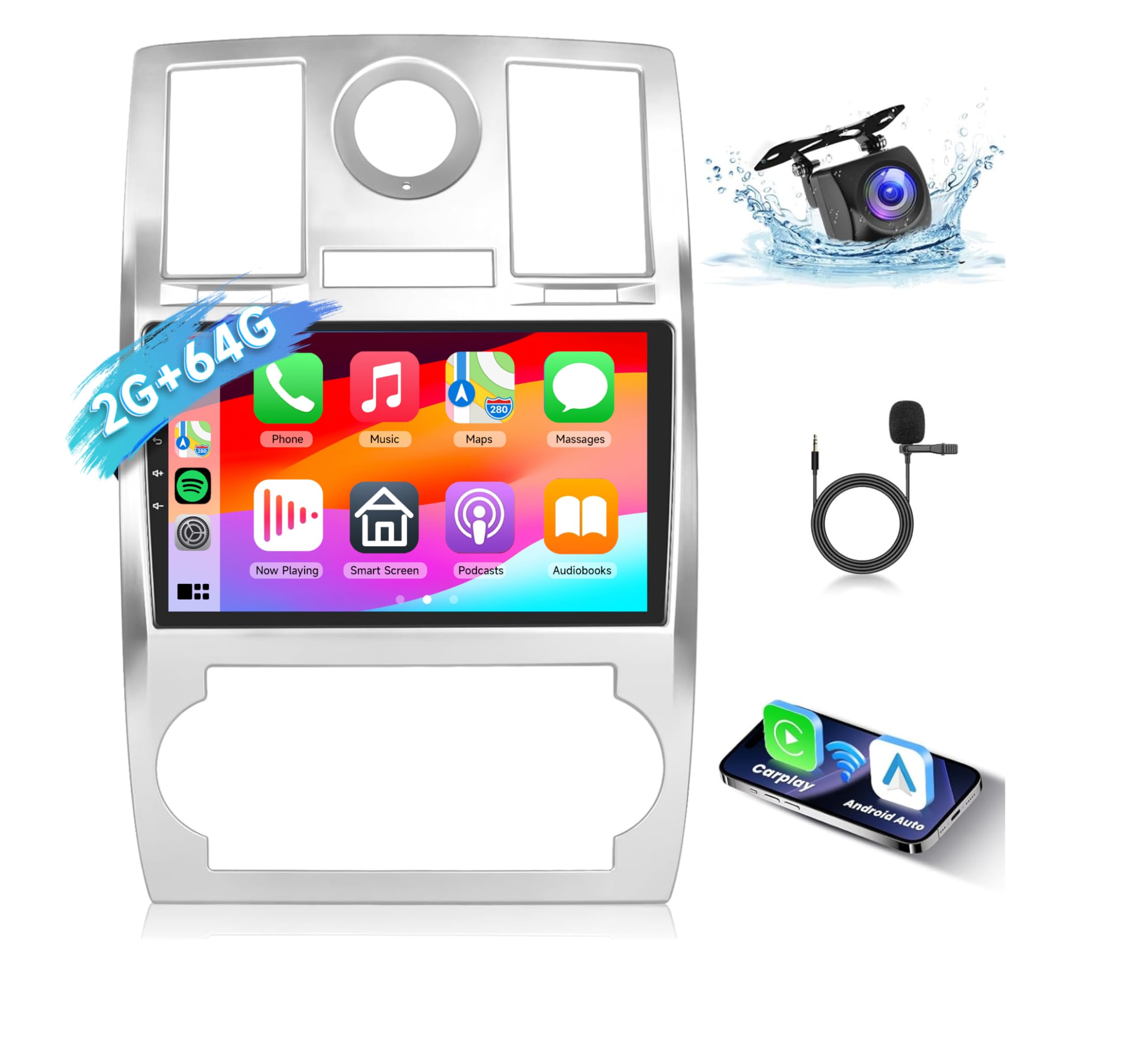 Snapklik.com : 2G 64G Android Car Radio For Chrysler 300C 2004-2011 ...