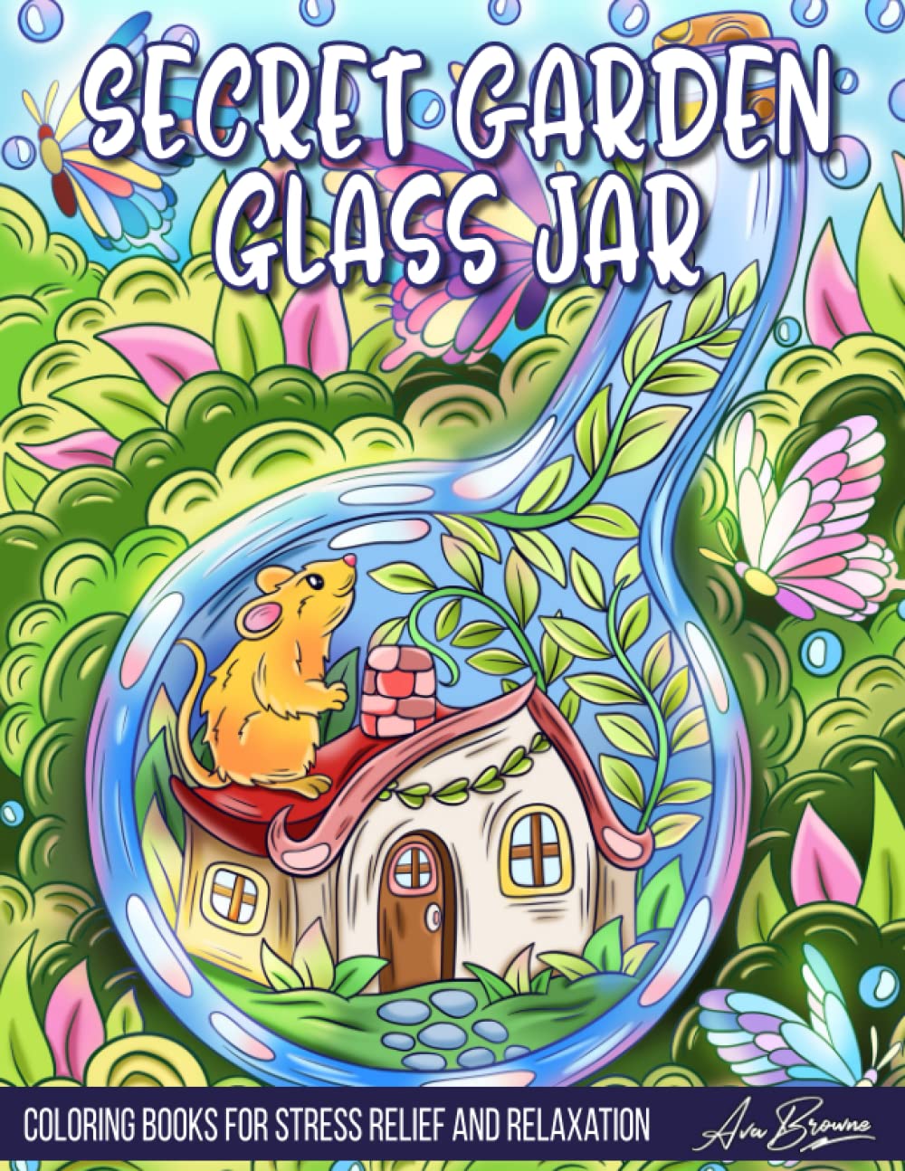 Amazon.com: Secret Garden Glass Jar Coloring Book: An Adult Coloring ...