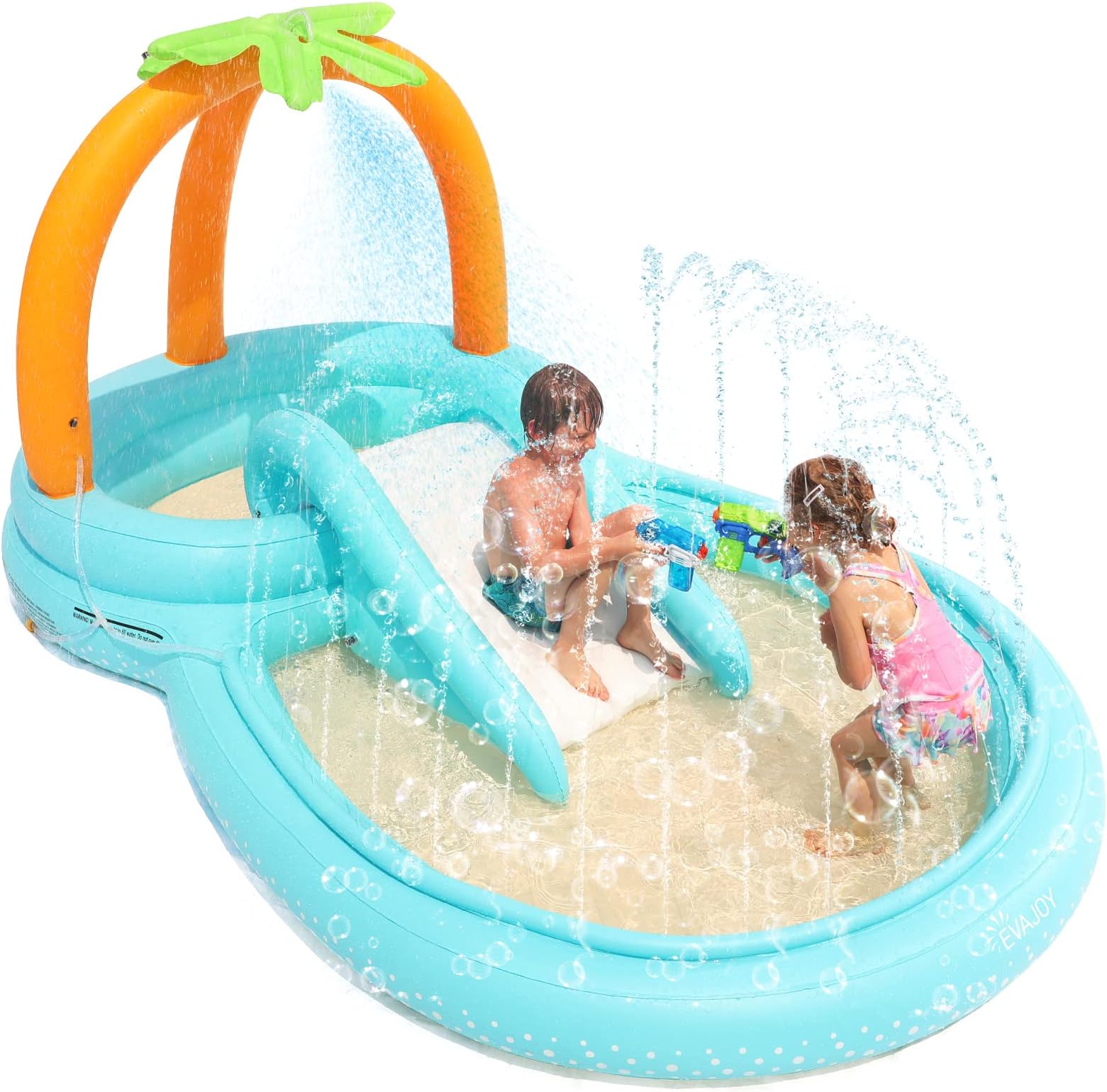 Amazon.com: Disney Little Mermaid Inflatable Kids Water Play Center ...