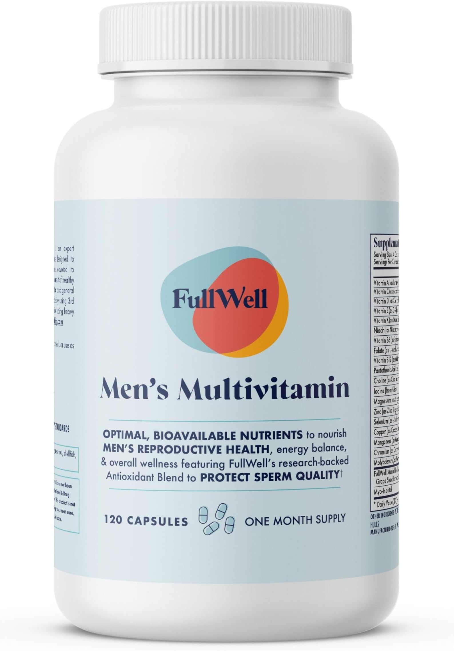 Amazon.com: FullWell Men's Daily Multivitamin with Vitamin D ...