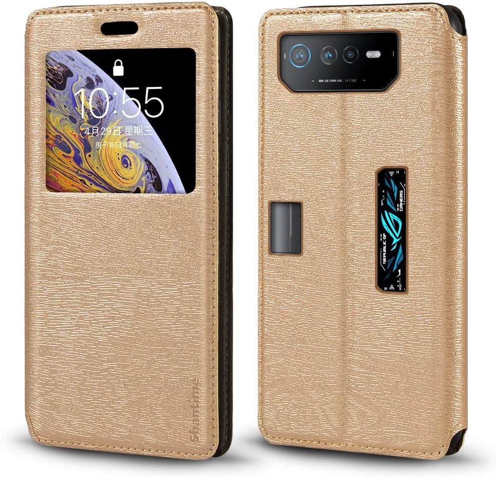 Amazon.com: Shantime for Asus ROG Phone 6D Ultimate Case, Wood Grain ...