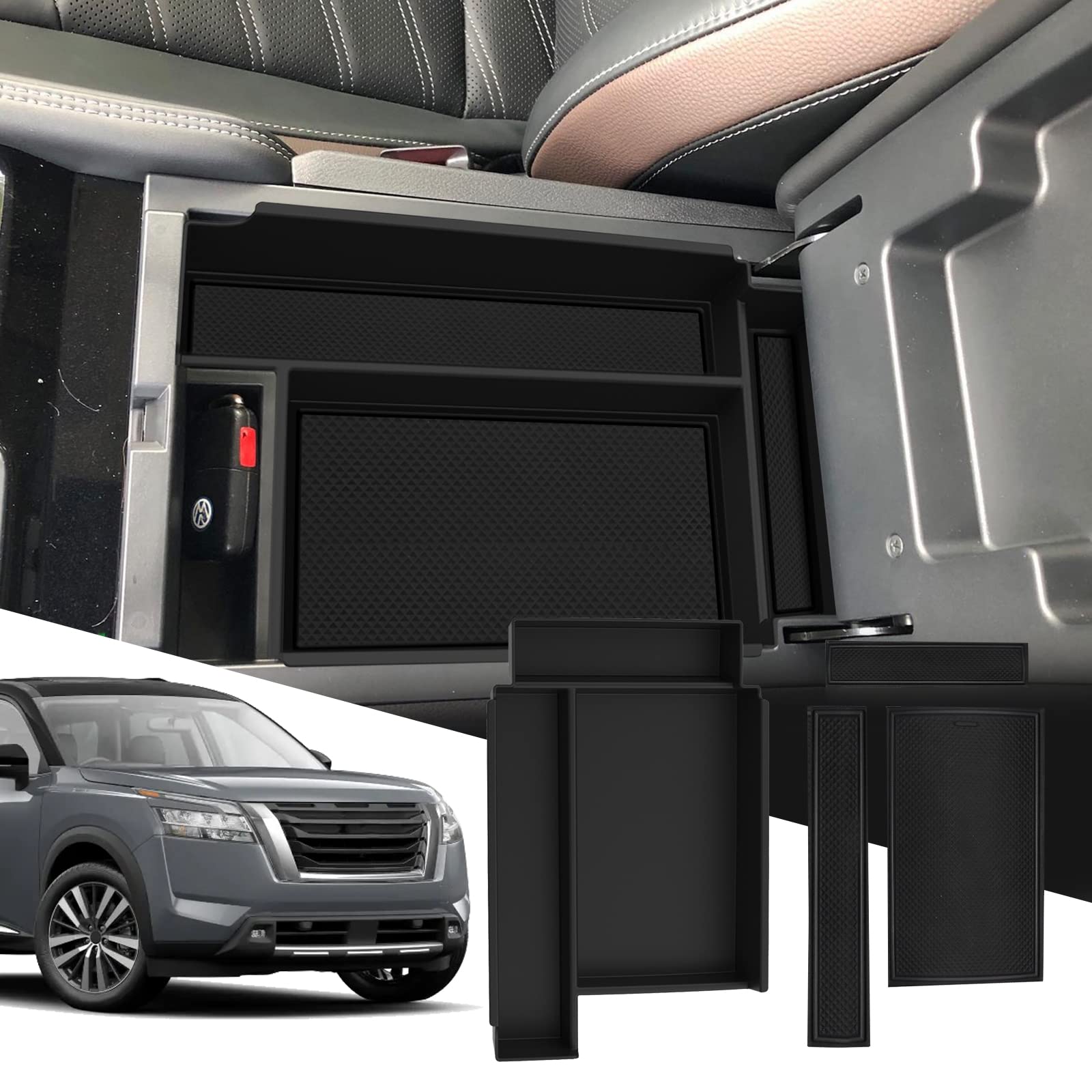 Buy SXCY for 2022 2023 Pathfinder ,Center Console Organizer Tray for ...