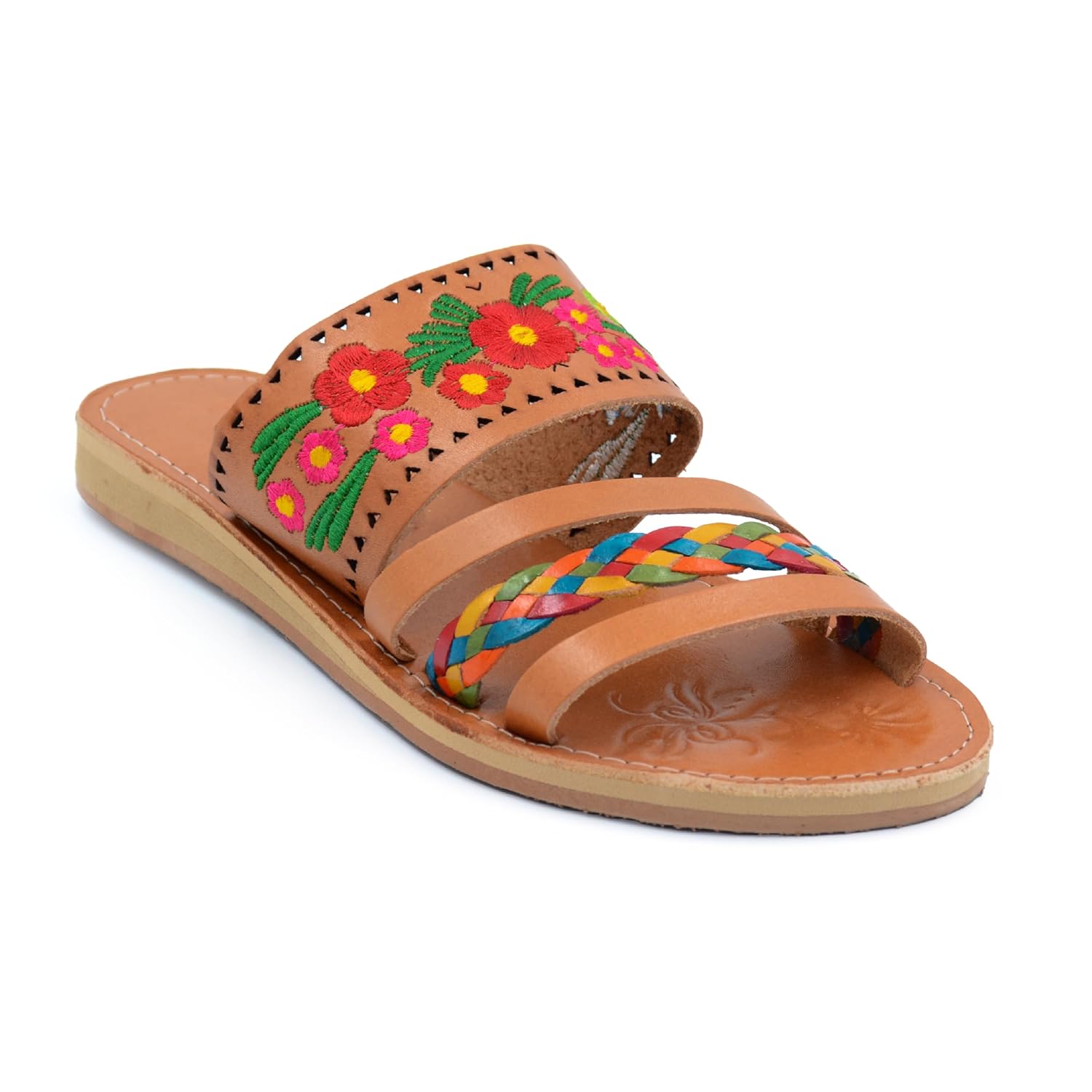 Amazon.com: COLORES DE MEXICO MX - Mexican Leather Sandals with ...
