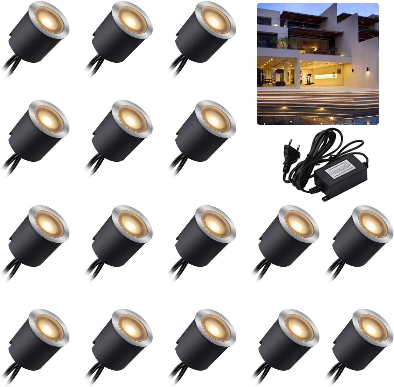 Spot Encastrable LED pour Terrasse,Spot Encastré en DC12V IP67 Etanche ...