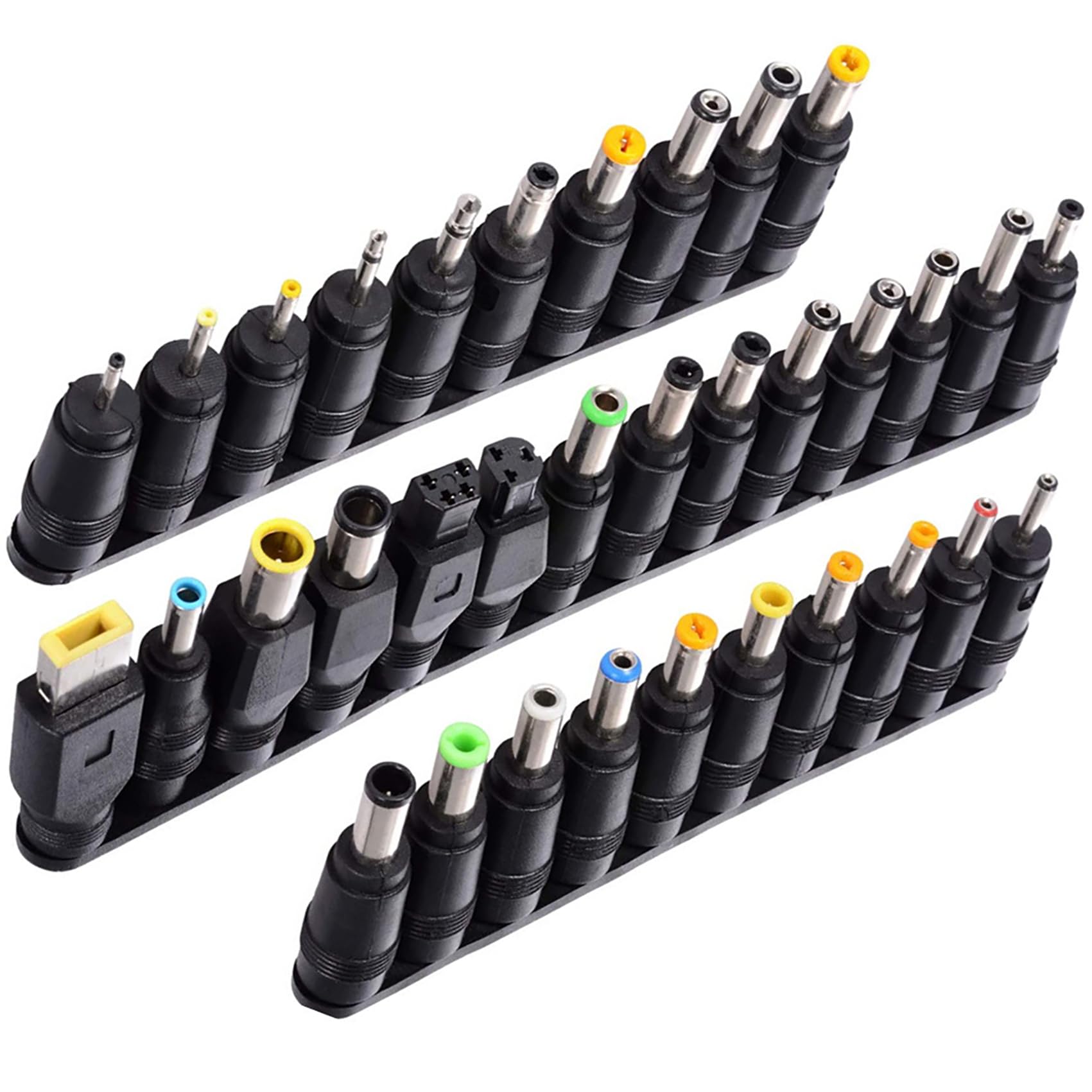 tunghey 34Pack Laptop DC Power Adapter Kits Universal 5.5 mm x 2.1 mm ...